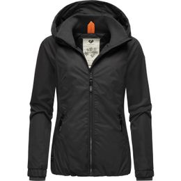 Outdoorjacke Ragwear "&Uuml;bergangsjacke Dizzie", Damen, Gr. 6XL, schwarz (schwarz24), Obermaterial: 100% Polyester PES. Obermaterial: Futter: 100% Polyester PES. 100% Polyester PES., Jacken Outdoorjacke