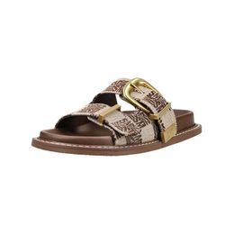 Pantolette Steve Madden "Steve Madden Pantoletten Textil", Damen, Gr. 40, braun, Textil, Schuhe Pantolette