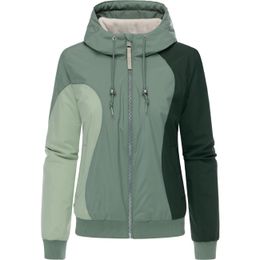 Bomberjacke Ragwear "Bomberjacke Oggie Block Warm YOUMODO", Damen, Gr. M, gr&uuml;n (dusty gr&uuml;n), Obermaterial: 100% Polyester PES. Obermaterial: Futter: 100% Polyester PES. 100% Polyester PES., Jacken Bomberjacke