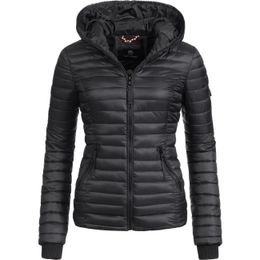 Steppjacke Navahoo "&Uuml;bergangsjacke Kimuk", Damen, Gr. XS, schwarz, Obermaterial: 100% Nylon NY. Obermaterial: Futter: 100% Polyester PES. 100% Polyester PES., Jacken Steppjacke