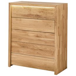 Schubkastenkommode Home Affaire "Ambroise", braun, T:41cm, Sideboards, Schubkastenkommode, Breite 88cm, inkl. LED-Beleuchtung