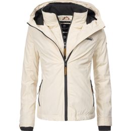 Outdoorjacke Marikoo "&Uuml;bergangsjacke Erdbeere", Damen, Gr. XXL, beige, Obermaterial: 100% Polyester PES. Obermaterial: Futter: 100% Polyester PES. 100% Polyester PES., Jacken Outdoorjacke