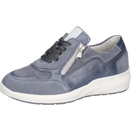 Waldl&auml;ufer WALDL&Auml;UFER Damen Schn&uuml;rschuh "M-TONIA", Gr. 3,5jeansblau, Nappaleder, Nubukleder, Veloursleder, Schuhe, Schn&uuml;rschuh, Halbschuh, Komfortschuh mit
