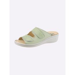 Franken Schuhe Pantolette FRANKEN-SCHUHE, Damen, Gr. 37, gr&uuml;n (mint), Glattleder, Schuhe Pantolette
