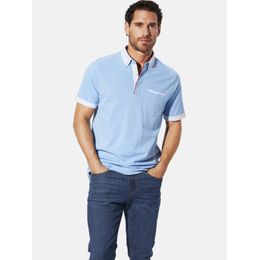 Poloshirt Babista "Poloshirt FIOREZZENTO", Herren, Gr. 4XL, blau (hellblau), Obermaterial: 100% Baumwolle CO., Shirts Poloshirt
