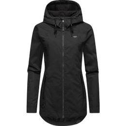 Outdoorjacke Ragwear "&Uuml;bergangsjacke Zuzka", Damen, Gr. XS, schwarz (schwarz024), Obermaterial: 100% Polyester PES. Obermaterial: Futter: 100% Polyester PES., Jacken Outdoorjacke