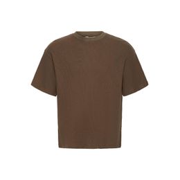 Rundhalsshirt Casual Friday "Rundhalsshirt CFHurdal Boxy", Damen, Gr. L, grau (wren), Obermaterial: 100% Baumwolle CO., Shirts Rundhalsshirt