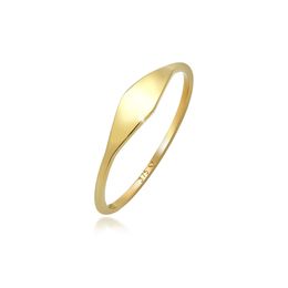 Silberring Elli Premium "Ring Marquise Elegant Statement 375 Gelbgold" Gr. 56, gold, Fingerringe, Damen, 56, Gelbgold 375, Silberring