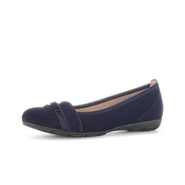 Ballerina Gabor "Sportliche Ballerina", Damen, Gr. 37, blau, Schuhe Ballerina