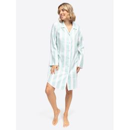Cyberjammies Nachthemd 'Francesca' Damen Gr&ouml;&szlig;e M mint / pastellpink / wei&szlig;