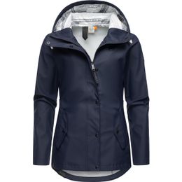 Regenjacke Ragwear "Regenjacke YM-Marge", Damen, Gr. L, blau (navy24), Obermaterial: 100% Polyester PES. Obermaterial: Futter: 100% Polyester PES., Jacken Regenjacke