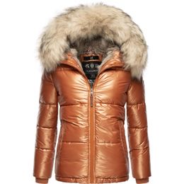 Winterjacke Navahoo "Winterjacke Tikunaa", Damen, Gr. XS, braun (rusty cinnamon), Obermaterial: 100% Nylon NY. Obermaterial: Futter: 100% Polyester PES. 100% Polyester PES., Jacken Winterjacke