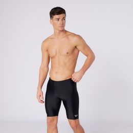 Badeshorts Reebok "Ensley", Herren, Gr. XL, N-Gr, schwarz, Microfaser, Obermaterial: 80% Polyamid, 20% Elasthan, Badehosen Badeshorts, mit innenliegender Kordel und langem Bein