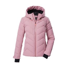 Skijacke Killtec "KSW 31 WMN SKI QLTD JCKT", Damen, Gr. 38, rosa (altrosa), Obermaterial: 100% Polyester;Futter: 100% Polyester;F&uuml;llung: 100% Polyester, Jacken Skijacke, Winddichte, wasserabweisende Skijacke mit Daunenoptik und Schneefang