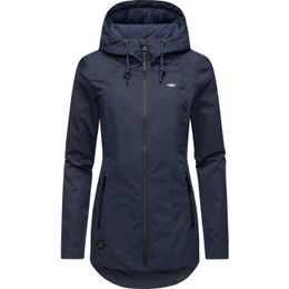 Outdoorjacke Ragwear "&Uuml;bergangsjacke Zuzka", Damen, Gr. M, blau (navy024), Obermaterial: 100% Polyester PES. Obermaterial: Futter: 100% Polyester PES., Jacken Outdoorjacke