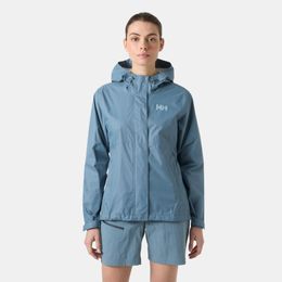 Funktionsjacke Helly Hansen "W LOKE JACKET", Damen, Gr. M, washed navy, Web, Obermaterial: 100% Polyamid, unifarben, Basic h&uuml;ftlang, mit verstellbarem Klettverschluss, Jacken Funktionsjacke, wind- und wasserdicht, atmungsaktiv, mit verstellbarer Kapuzenkante
