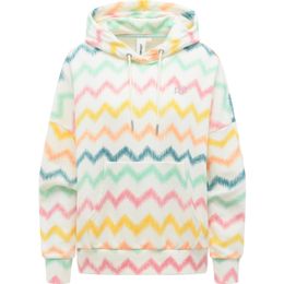 Kapuzenpullover Ragwear "Kapuzenpullover Pirita Print", Damen, Gr. L, bunt (multi combo26), Obermaterial: 70% Baumwolle CO. 30% Polyester PES. Futter: 70% Baumwolle CO. 30% Polyester PES., hoch geschlossener Ausschnitt, &Auml;rmel ohne &Auml;rmelschlitz Rippb&uuml;ndchen, Pullover Kapuzenpullover