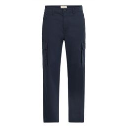 Cargohose Blend "Cargohose BHNatan", Herren, Gr. 33, L&auml;nge 30, blau (salute), Obermaterial: 98% Baumwolle CO. 2% Elasthan EL., Hosen Cargohose
