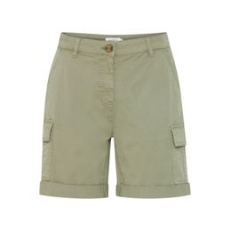 Cargoshorts oxmo "Cargoshorts OXChanice", Damen, Gr. 44, N-Gr, gr&uuml;n (seagrass), Obermaterial: 98% Baumwolle CO. 2% Elasthan EL., Hosen Cargoshorts