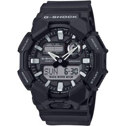 Chronograph Casio G-SHOCK, schwarz (grau, schwarz), Armbanduhren, Herren, Chronograph, Quarzuhr, Armbanduhr,Herrenuhr, digital,Resinband, bis 20 bar wasserd.