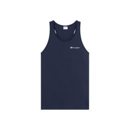 Tanktop Champion "ICONS CONTRAST Tank", Herren, Gr. L, nny, Obermaterial: 100% Baumwolle, normal, Rundhals, Tops Tanktop, sportliche Schnittform, ohne Verschluss, Rundhalsausschnitt