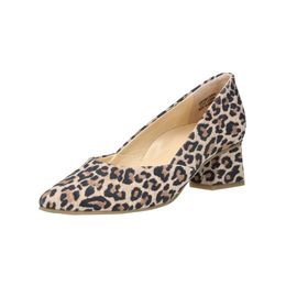 Pumps Paul Green "Paul Green Pumps Veloursleder", Damen, Gr. 39, braun (leopard), Veloursleder, Schuhe Pumps