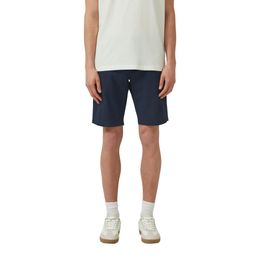 Chinoshorts s.Oliver, Herren, Gr. 38, N-Gr, blau, Web, Obermaterial: 97% Baumwolle, 3% Elasthan, unifarben, regular fit knielang, Hosen Chinoshorts, mit Taschen