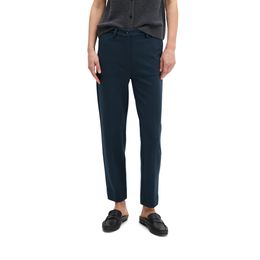 Marc O'Polo Chinohose MARC O'POLO "aus weichem Interlock-Jersey", Damen, Gr. 36, Normalgr&ouml;&szlig;en, martime blau, Obermaterial: 70% Viskose, 25% Polyamid, 5% Elasthan, unifarben, slim fit normal, Hosen Chinohose