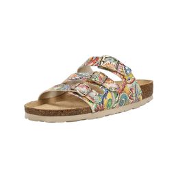 Pantolette Rohde "Rohde Pantoletten Veloursleder", Damen, Gr. 39, natur, Veloursleder, Schuhe Pantolette