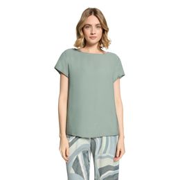 Shirtbluse Betty Barclay "Damen unifarben", Damen, Gr. 38, chinois gr&uuml;n, Obermaterial: 89% Viskose, 11% Polyamid, figurumspielend normal, Rundhals, Blusen