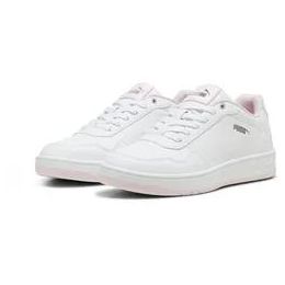 Sneaker Puma "COURT CLASSY", Damen, Gr. 38,5, pink (Puma wei&szlig;, whisp of pink, Puma silber), Synthetik, Schuhe Sneaker, mit Schn&uuml;rung, Gummilaufsohle mit leichtem Profil