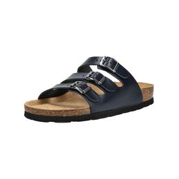 Pantolette Rohde "Rohde Pantoletten Leder", Damen, Gr. 38, blau (ocean), Leder, Schuhe Pantolette