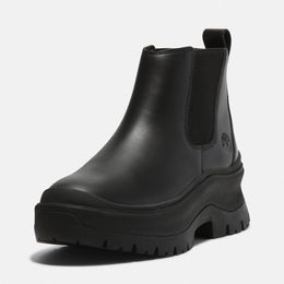 Chelseaboots Timberland "ROXIE LANEMID CHELSEA BOOT", Damen, Gr. 39, schwarz (schwarz full grain), Leder, Schuhe Chelseaboots, Stiefelette, Winterschuhe, Ankle Boots