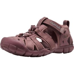 Sandale Keen "SEACAMP II CNX", Jungen, Gr. 35, mauve, Synthetik, Schuhe Sandale