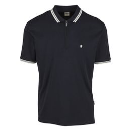 Poloshirt 883POLICE "883 Police JAYSON POLOS", Herren, Gr. L, navy, 50% Baumwolle, 50% Modal, unifarben, normal, amerikanischer Ausschnitt, Shirts
