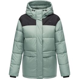 Anorak Ragwear "Steppjacke Wikesh", Damen, Gr. XXL, gr&uuml;n (dusty gr&uuml;n), Obermaterial: 100% Nylon NY. 100% Polyester PES. Obermaterial: Futter: 100% Polyester PES. 100% Polyester PES., Jacken Anorak