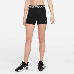 Trainingstights Nike "W NP 365 SHORT 5IN", Damen, Gr. L, N-Gr, schwarz, Obermaterial: 83% Polyester, 17% Elasthan, Hosen, sportlicher Stil, bequeme Passform, f&uuml;r Fitness