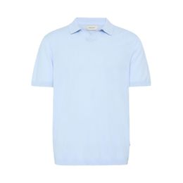 Poloshirt Blend "Poloshirt BHDao Polo", Herren, Gr. S, blau (blau frost), Obermaterial: 50% Baumwolle CO. 50% Lyocell CLY., Shirts Poloshirt
