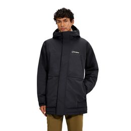 Parka Berghaus "WANSBECK INSULATED PARKA", Herren, Gr. XL, schwarz, schwarz, Obermaterial: 100% Polyester. Futter: 100% Polyamid. Wattierung: 100% Polyester, Jacken Parka