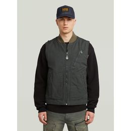 G-Star Raw Softshellweste G-STAR "Duty Canvas Weste", Herren, Gr. M, asfalt, Obermaterial: 100% Baumwolle, Westen