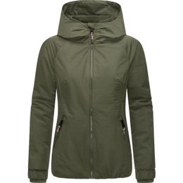 Winterjacke Ragwear "Winterjacke Dizzie Warm Rain", Damen, Gr. M, gr&uuml;n (schwarz olive), Obermaterial: 100% Polyester PES. Obermaterial: Futter: 100% Polyester PES. 100% Polyester PES., Jacken Winterjacke