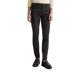 Marc O'Polo 5-Pocket-Hose MARC O'POLO "aus Smooth Sateen Stretch", Damen, Gr. 28, L&auml;nge 32, schwarz, Obermaterial: 74% Baumwolle, 23% Viskose, 3% Elasthan, unifarben, slim fit normal, Hosen 5-Pocket-Hose