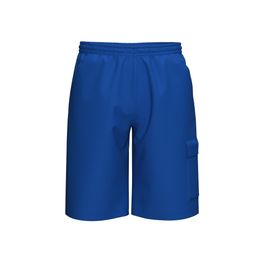 Jerseyhose TRIGEMA "TRIGEMA Cargo-Bermuda aus 100% Baumwolle", Herren, Gr. XL, Normalgr&ouml;&szlig;en, royal, Web, 100% Baumwolle, Hosen Jerseyhose