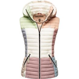 Steppweste Navahoo "Steppweste Shadaa Multikulti", Damen, Gr. XXL, bunt (multicolour pastel), Obermaterial: 100% Nylon NY. 100% Polyester PES., Westen Steppweste