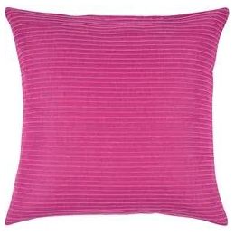 Dekokissen Pad "LAMONTE", pink (fuchsia), B:60cm L:60cm, Obermaterial: 100% Baumwolle, Dekokissen_Sitzkissen_Kissenh&uuml;llen, Made in Europe, Kissenh&uuml;lle ohne F&uuml;llung, 1 St&uuml;ck