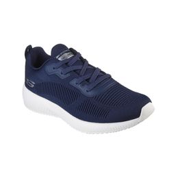 Wanderschuh Skechers "Squad", Damen, Gr. 45,5, blau (marineblau), Obermaterial: 100% Textilmaterial TEXMAT., Schuhe Wanderschuh