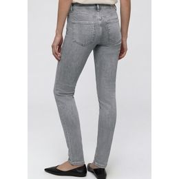 Slim-fit-Jeans Street One, Damen, Gr. 28, L&auml;nge 32, light grau random wash, Jeans, 85% Baumwolle, 9% Polyester, 4% Elastomultiester, 2% Elasthan, unifarben, normal, Jeans Slim-fit-Jeans, im Denim Look