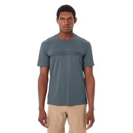 Funktionsshirt Vaude "MEN'S CYCLIST T-SHIRT V", Herren, Gr. XL, heron, Web, Obermaterial: 70% Baumwolle, 30% Lyocell, regular fit, Rundhals, weit normaler Saum, Shirts Funktionsshirt, sportliche Passform, kurze &Auml;rmel, f&uuml;r vielseitige Aktivit&auml;ten