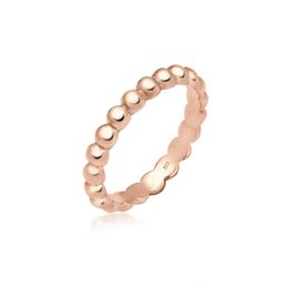Silberring Elli "Ring Stacking Ring K&uuml;gelchen 925 Silber" Gr. 56, rosa (rosegold), Fingerringe, Damen, 56, Silber 925 (Sterlingsilber), Silberring