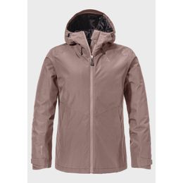 Sch&ouml;ffel Outdoorjacke SCH&Ouml;FFEL "Hiking Ins Jacket Style Wildkar WMS", Damen, Gr. 38, lila (3905, braun), Oberstoff: Aussenseite: 100% Polyester; (Membran: Thermoplastisches Polyurethan); Futter: 100% Polyester; Wattierung: 100% Polyester, regular fit, hoch geschlossener Ausschnitt, Jacken Outdoorjacke